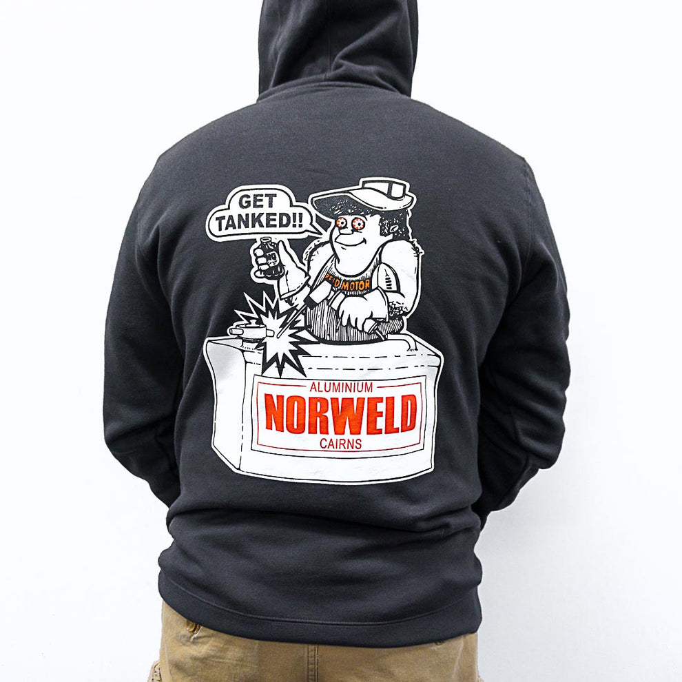 Retro Hoodie - "Get Tanked" – Norweld Apparel